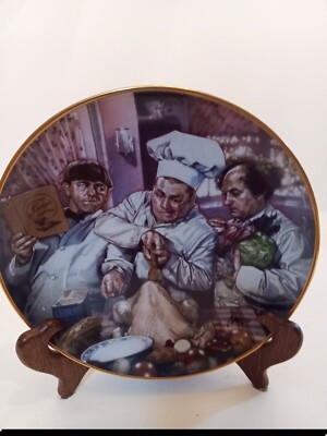 Three Stooges Collectible Plate"The Cooking Lesson" | eBay