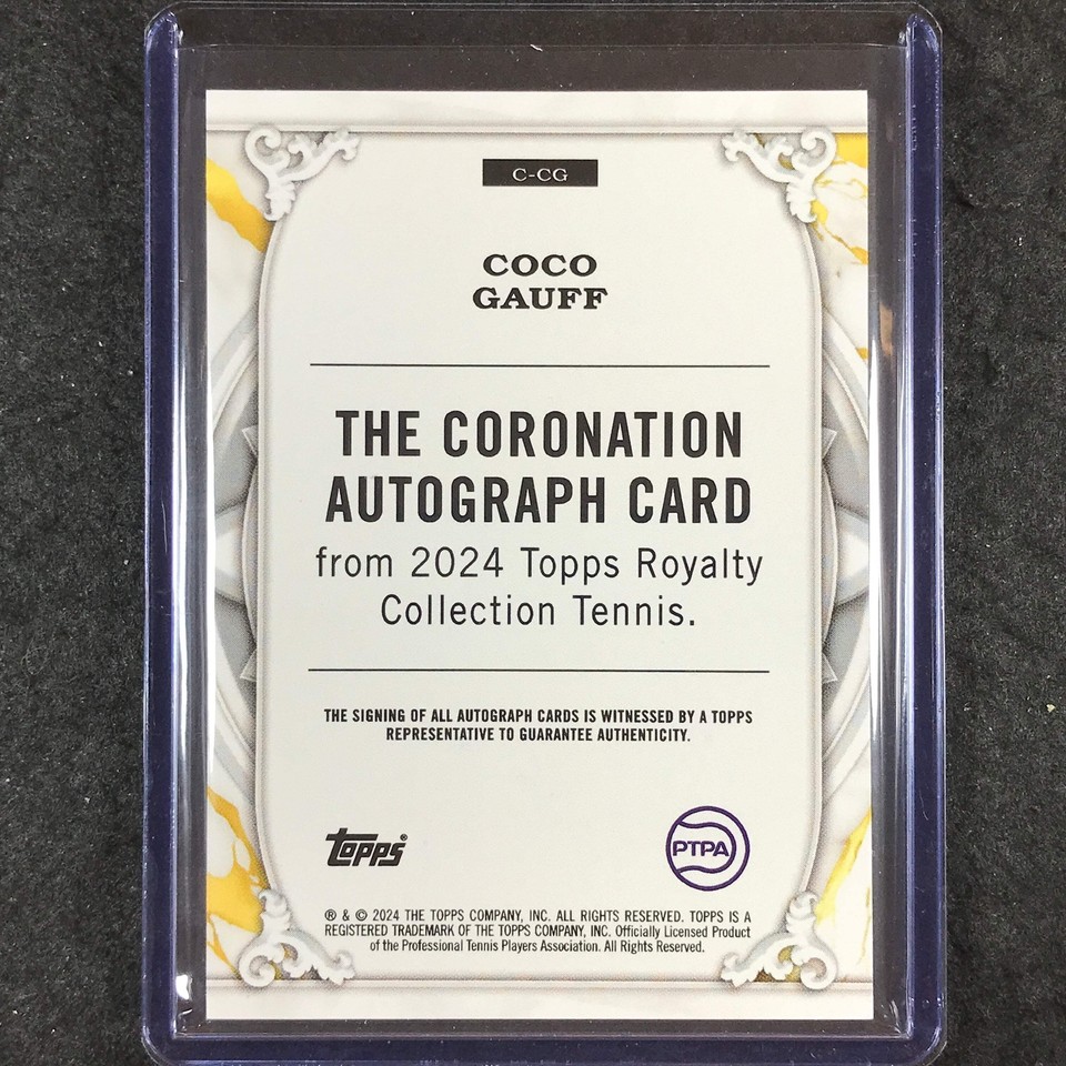 2024 Topps Royalty Tennis COCO GAUFF The Coronation Autograph 24/25 | eBay