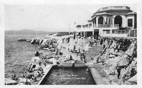 Eden-Roc Swimming Pool France Vintage RPPC Posted Postcard | eBay