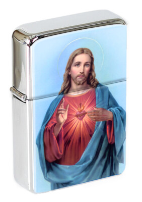 Sacred Heart of Jesus Flip Top Lighter | eBay