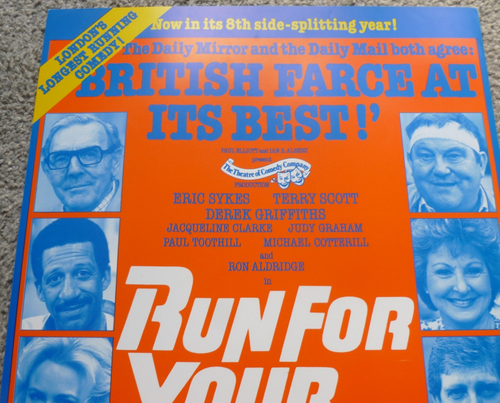 Run For Your Wife Eric Sykes Terry Scott Derek Griffiths London Theatre ...