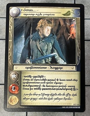 SAM GREAT ELF WARRIOR 10P122 Tengwar(Elvish) Decipher Lord the Rings | eBay