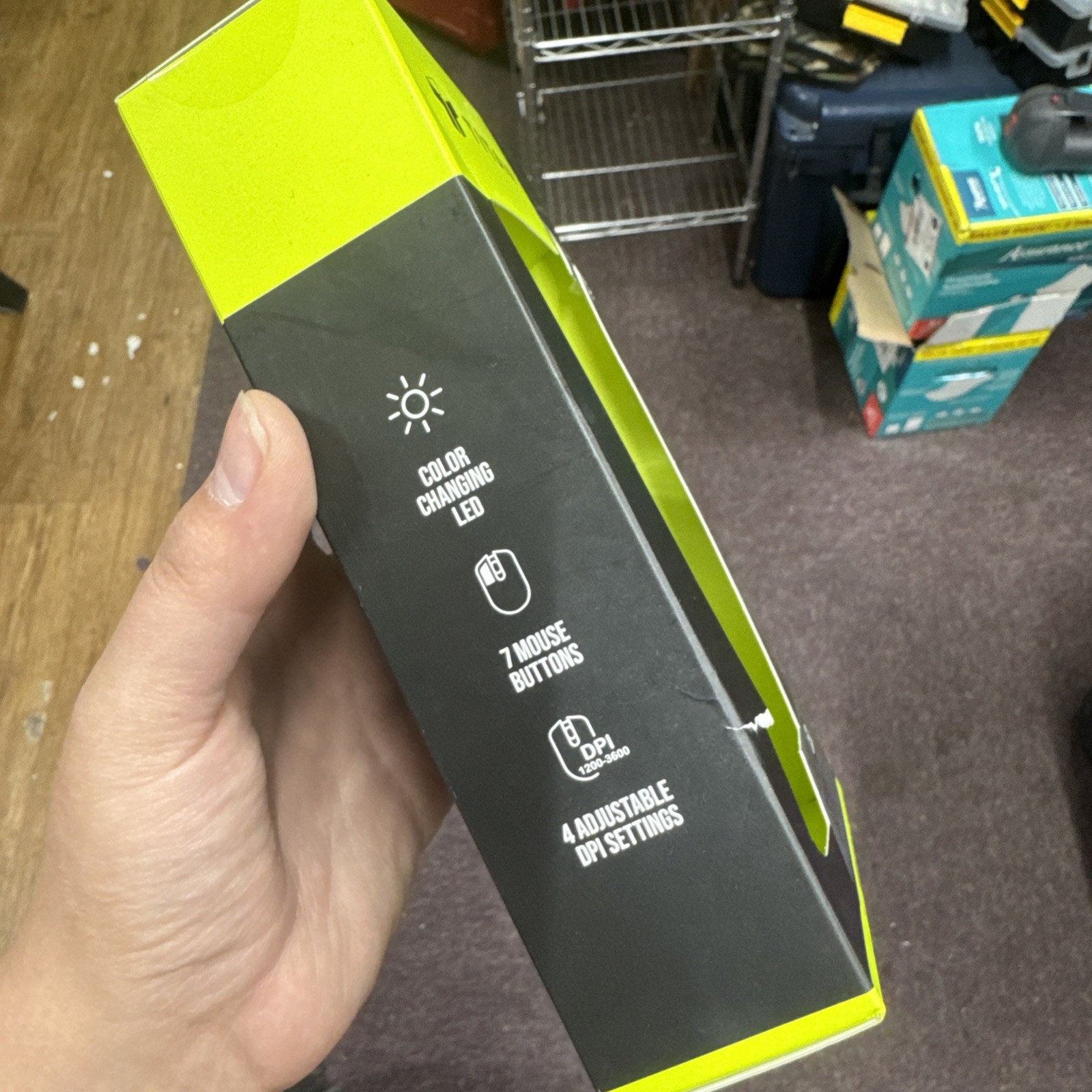 Titan Wired LED Gaming Mouse with 4 Adjustable DPI Modes GA-0536 for ...