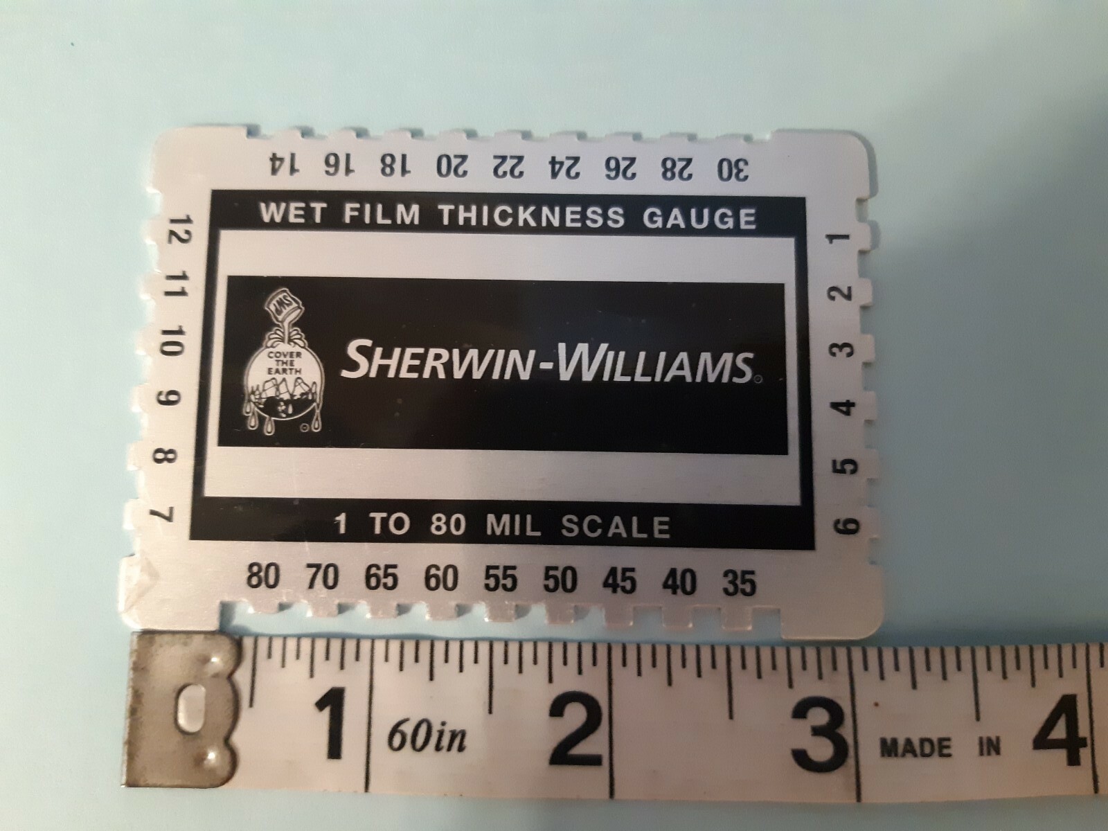 Wet Film Thickness Gauge Paint 1 to 80 Mil Scale Coating | eBay