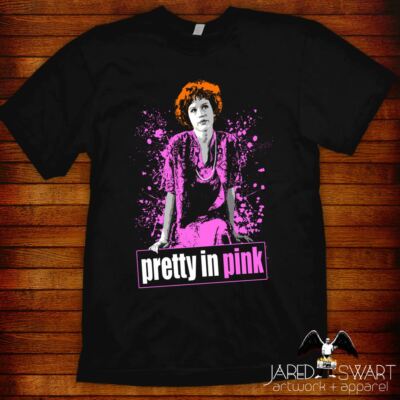 Pretty in Pink T-shirt artwork by Jared Swart inspired by the 1986 ...