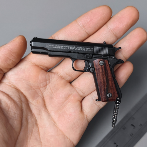 1:3 1911 Metal Keychain Toy Gun Model Keychain Metal Alloy Pistol ...