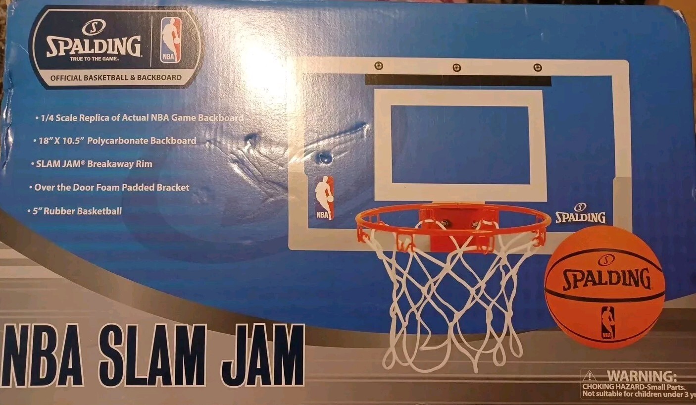 Spalding NBA Slam Jam Over The Door Mini Basketball Hoop for sale ...