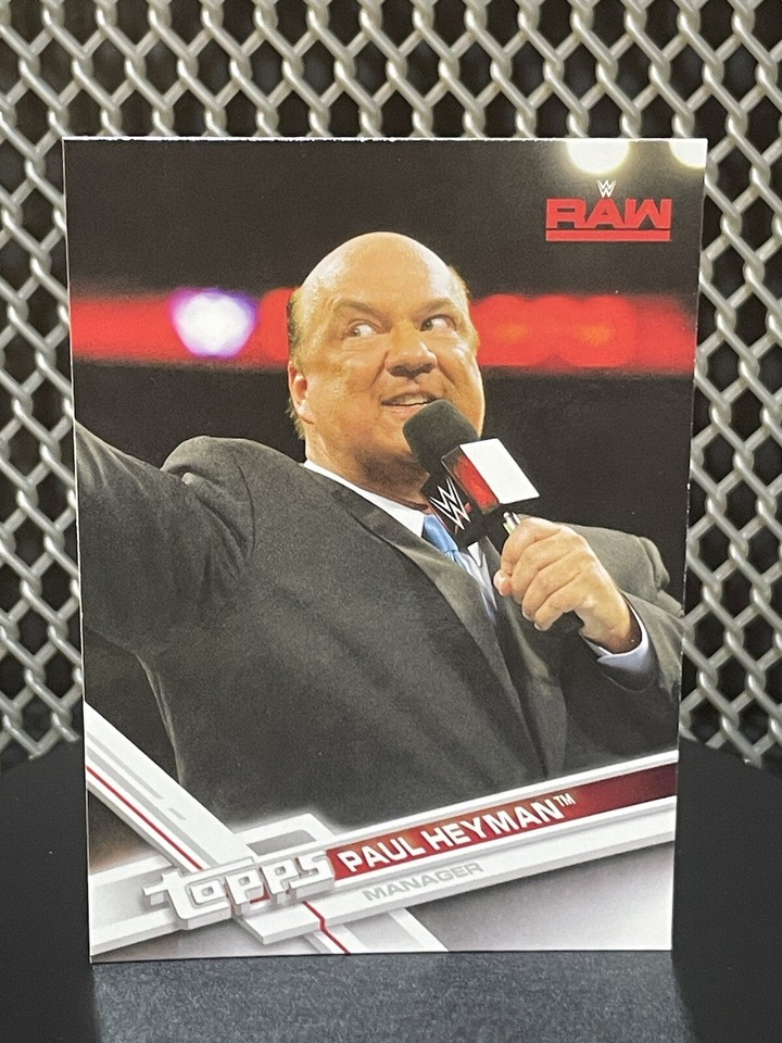 2017 Topps WWE Paul Heyman Wrestling Card #28 The Wiseman Bloodline ...