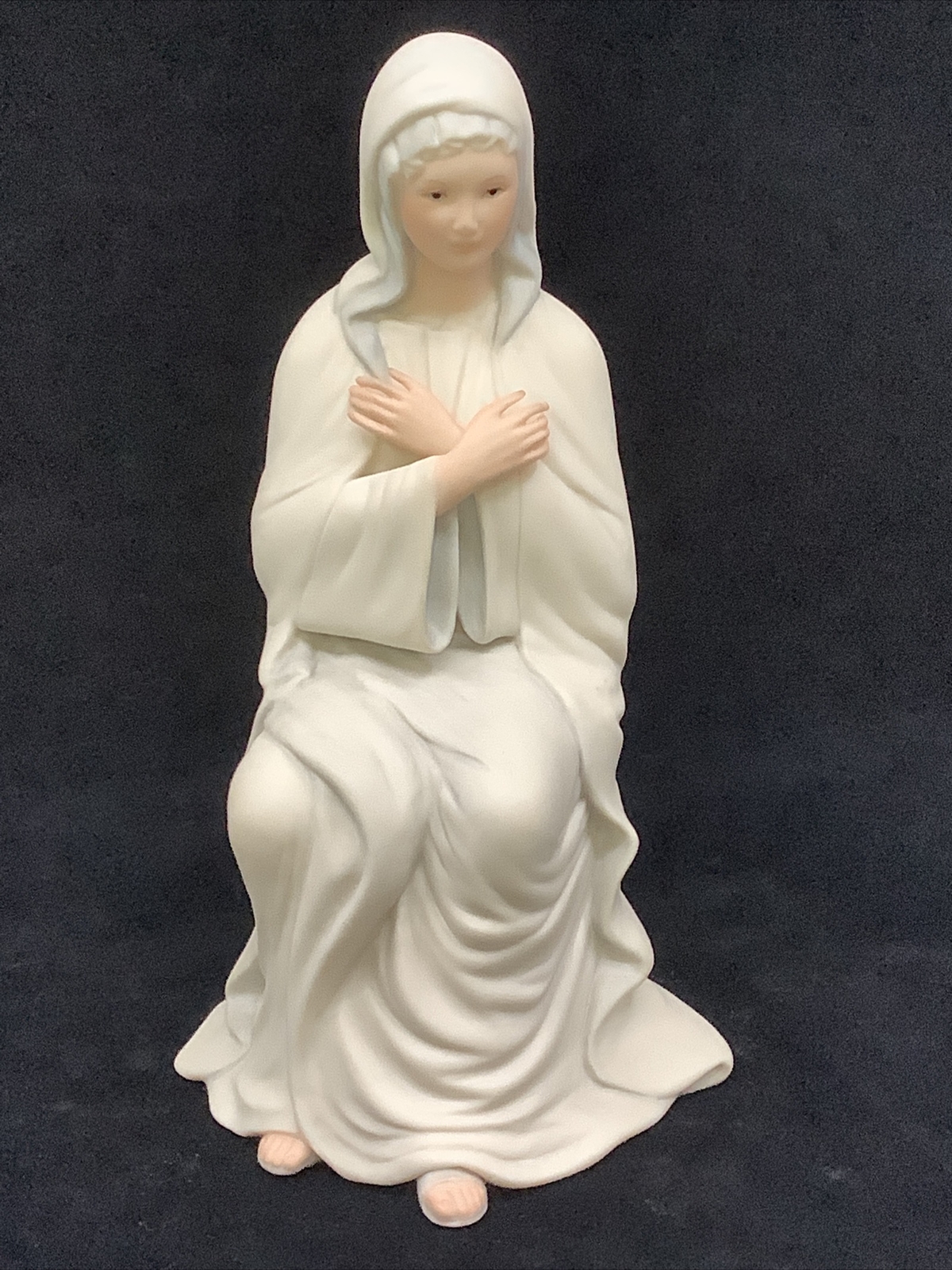 Vintage 1982 Cybis Bisque Porcelain Christmas Nativity Virgin Mary ...