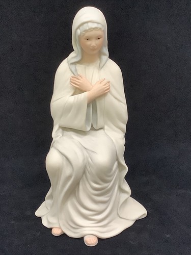 Vintage 1982 Cybis Bisque Porcelain Christmas Nativity Virgin Mary ...