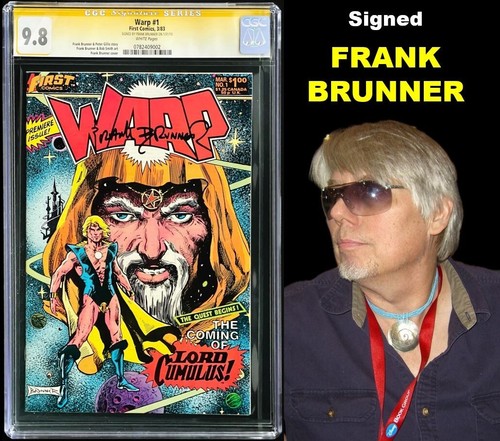 WARP 1 CGC 9.8 SS FRANK BRUNNER SIGNATURE (VERY RARE) 💎 FIRST COMICS ...