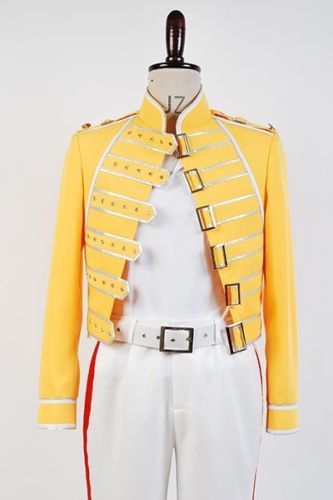 Queen Lead Vocals Freddie Mercury Wembley On Stage Cosplay Costume ...