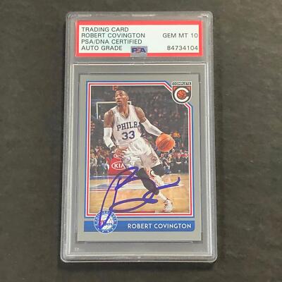 2016-17 Panini Complete #3 Robert Covington Signed Card AUTO 10 PSA ...