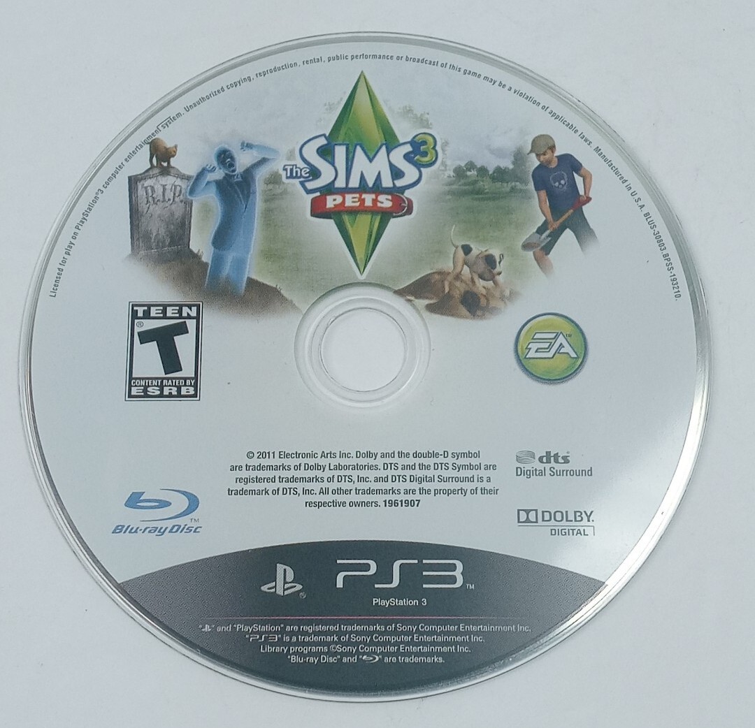The Sims 3 Pets PlayStation 3 PS3 TESTED & Working Great DISC ONLY | eBay