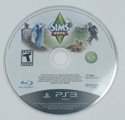 The Sims 3 Pets PlayStation 3 PS3 TESTED & Working Great DISC ONLY | eBay