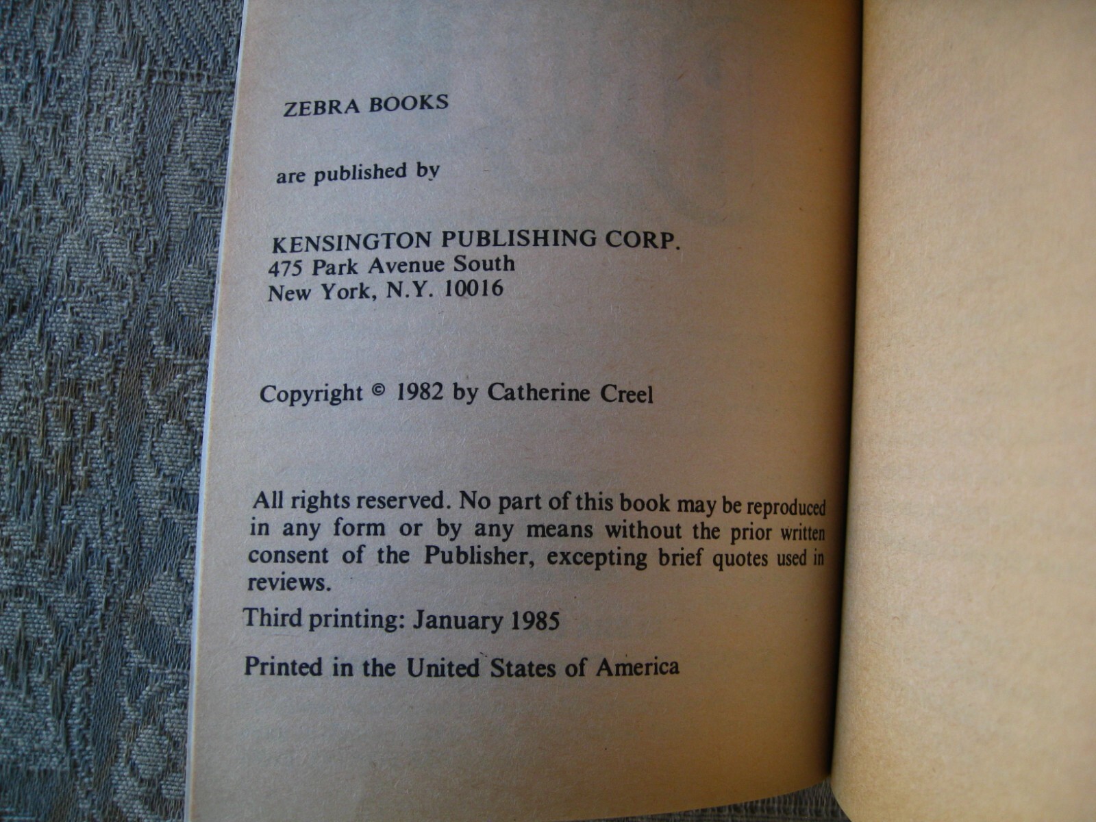 Catherine Creel - Texas Bride (Zebra Historical) - 1985 - paperback | eBay