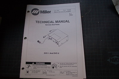 Manuals & Books - Miller Welder