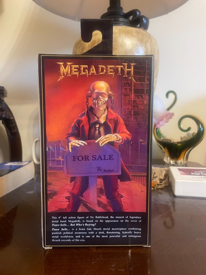 NECA Megadeth Peace Sells But Who's Buying Vic Rattlehead Figure Brand ...