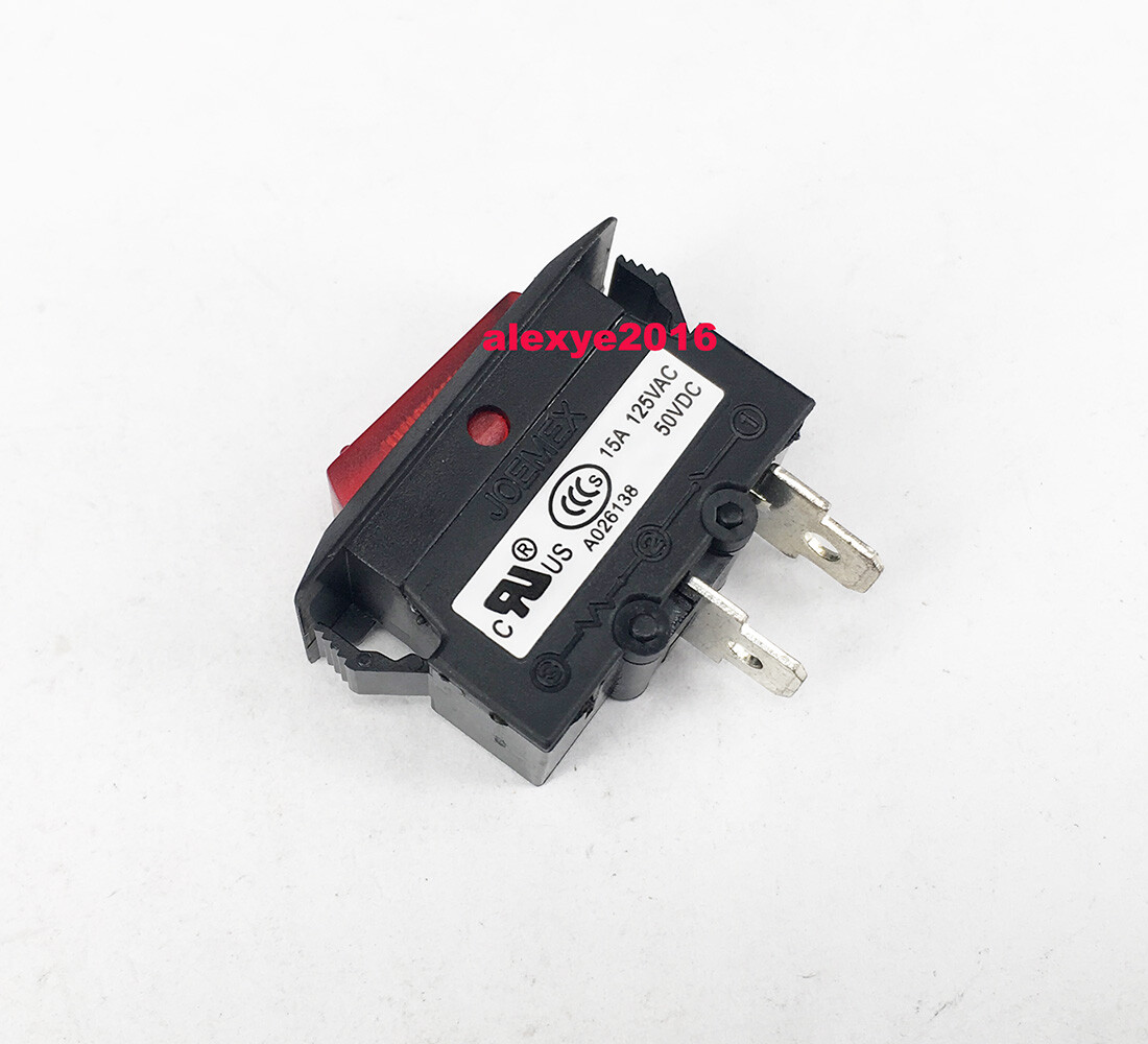 JOEMEX PATENT M2 RESET-OFF Rocker Switch 2 Pins 2 Positions 15A 125VAC ...