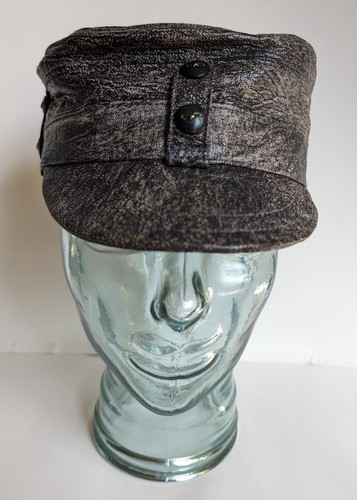 Jan Hilmer Strap Hat - Leather - Grey | eBay