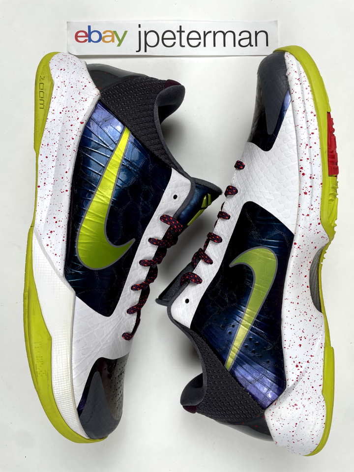 DS Nike Kobe V 5 Lakers Joker Chaos Christmas 2009 2010 Size 14 RARE ...