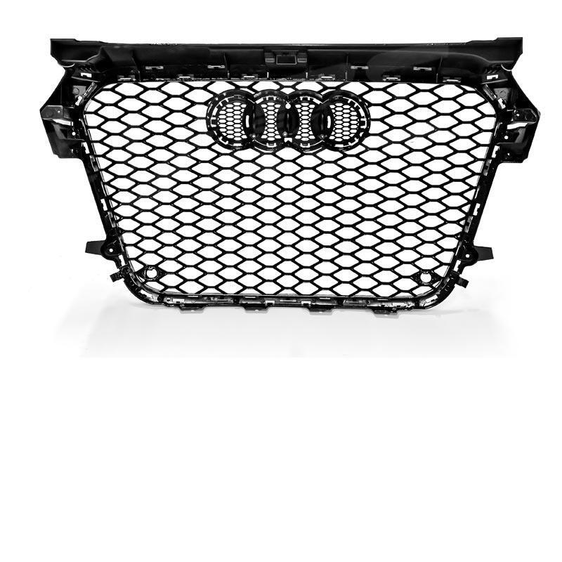 Gloss Black RS1 Honeycomb Style Bumper Grille Grill Bodykit for AUDI A1 ...