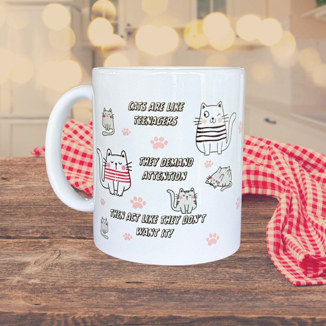 Cat Mug Funny, Cat Lover Gift, Crazy Cat Lady | eBay