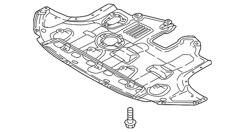 29110CM500 OEM PANEL ASSY-UNDER COVER, Front For Hyundai Kona Hybrid 21 ...