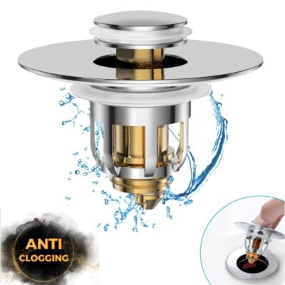 2 in 1 Universal Magic Drain Sink Stopper Instantly Replace Broken ...
