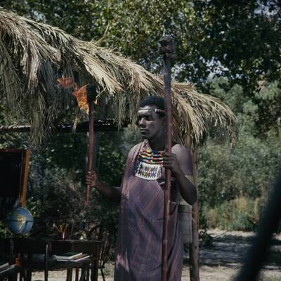 Richard Elkins Cowboy In Africa 1967 Old Tv Photo | eBay