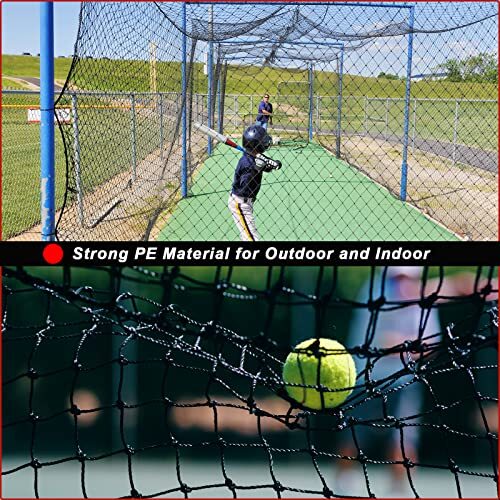 AOLIGEIJS Baseball Softball Backstop Nets,Sports Net,Sports Netting ...