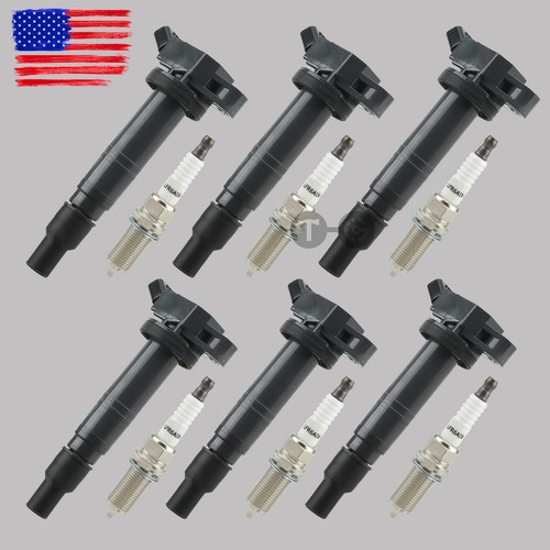 6X Ignition Coil & Spark Plug For Toyota Tundra Tacoma 4.0L 4Runner ...
