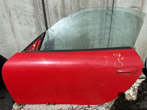 1999 Porsche 911 996 986 Carrera Driver LH Door W/ Glass RED | eBay