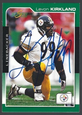 2000 Score Football #160 Levon Kirkland IP autograph signed card | eBay