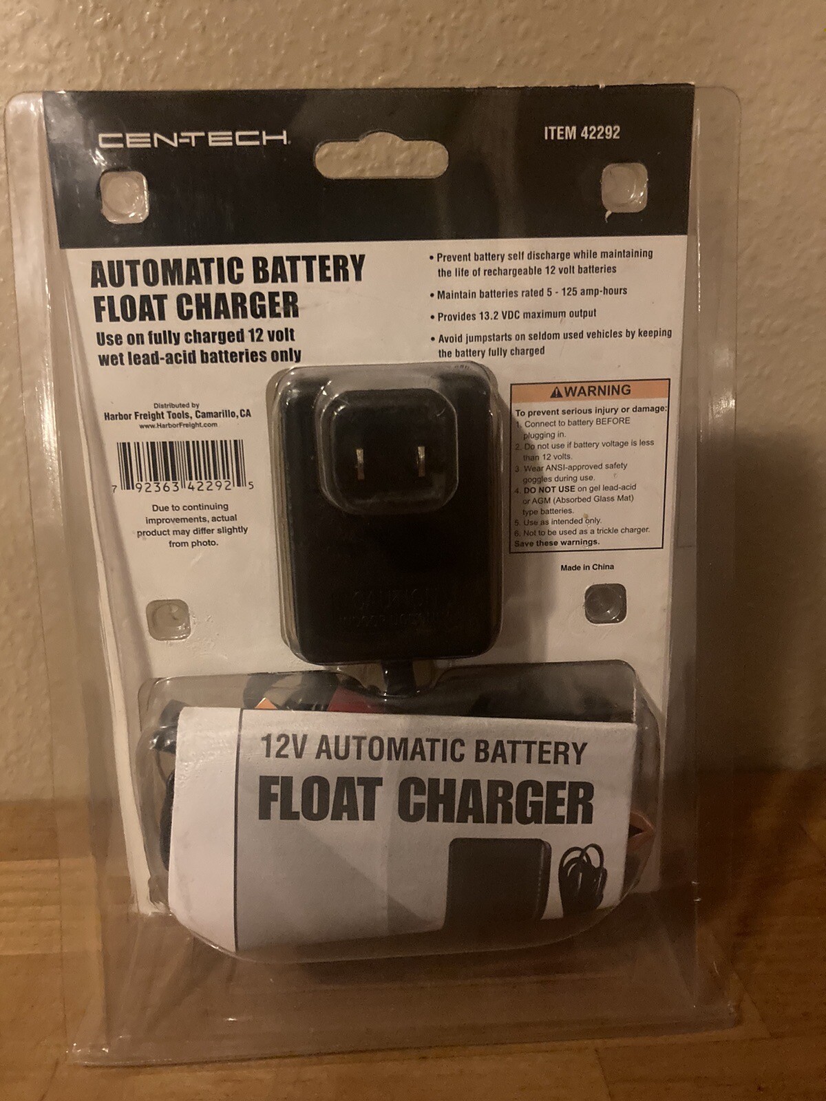 Centech 12 Volt Automatic Float Car Battery Charger Maintainer for sale ...