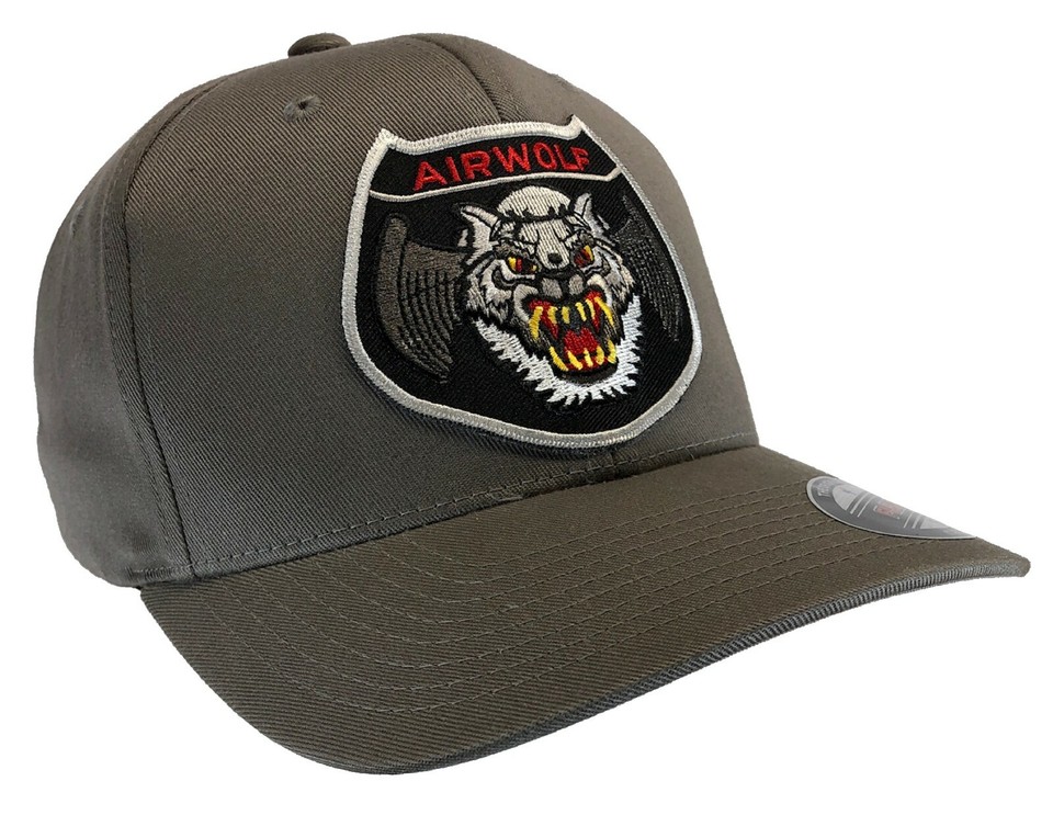 FLEXFIT Airwolf TV Show Hat Gray Large/Extra Large | eBay