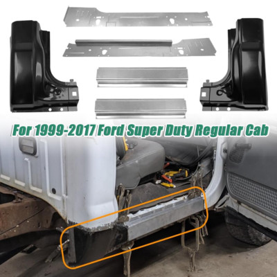 6Pc Rocker Panel Inner & Cab Set For 99-17 Ford Super Duty 2 Door ...