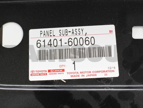 6140160060 Genuine Toyota PANEL SUB-ASSY, ROCKER, OUTER RH 61401-60060 ...
