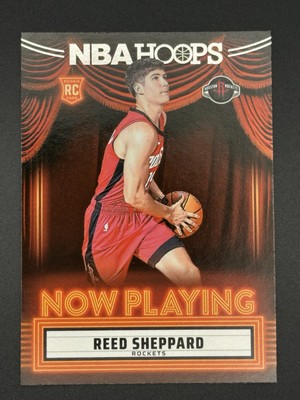 2024-25 Panini NBA Hoops Now Playing #19 Reed Sheppard, Houston Rockets ...