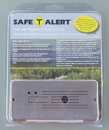 Safe T-Alert Dual Carbon Monoxide and Propane Gas Alarm 35-742-BR MTI ...