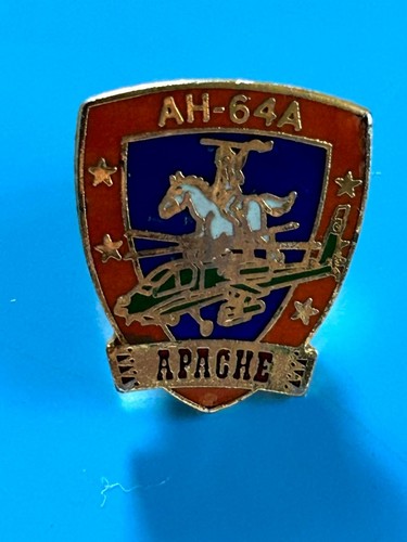 APACHE AH-64A MILITARY APACHE ATTACK HELICOPTER TIE PIN GOLD TONED | eBay