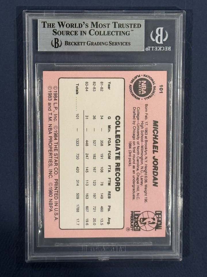 1984-85 Star Michael Jordan RC #101 BGS 8.5 w/3 9.5 subs!!! | eBay