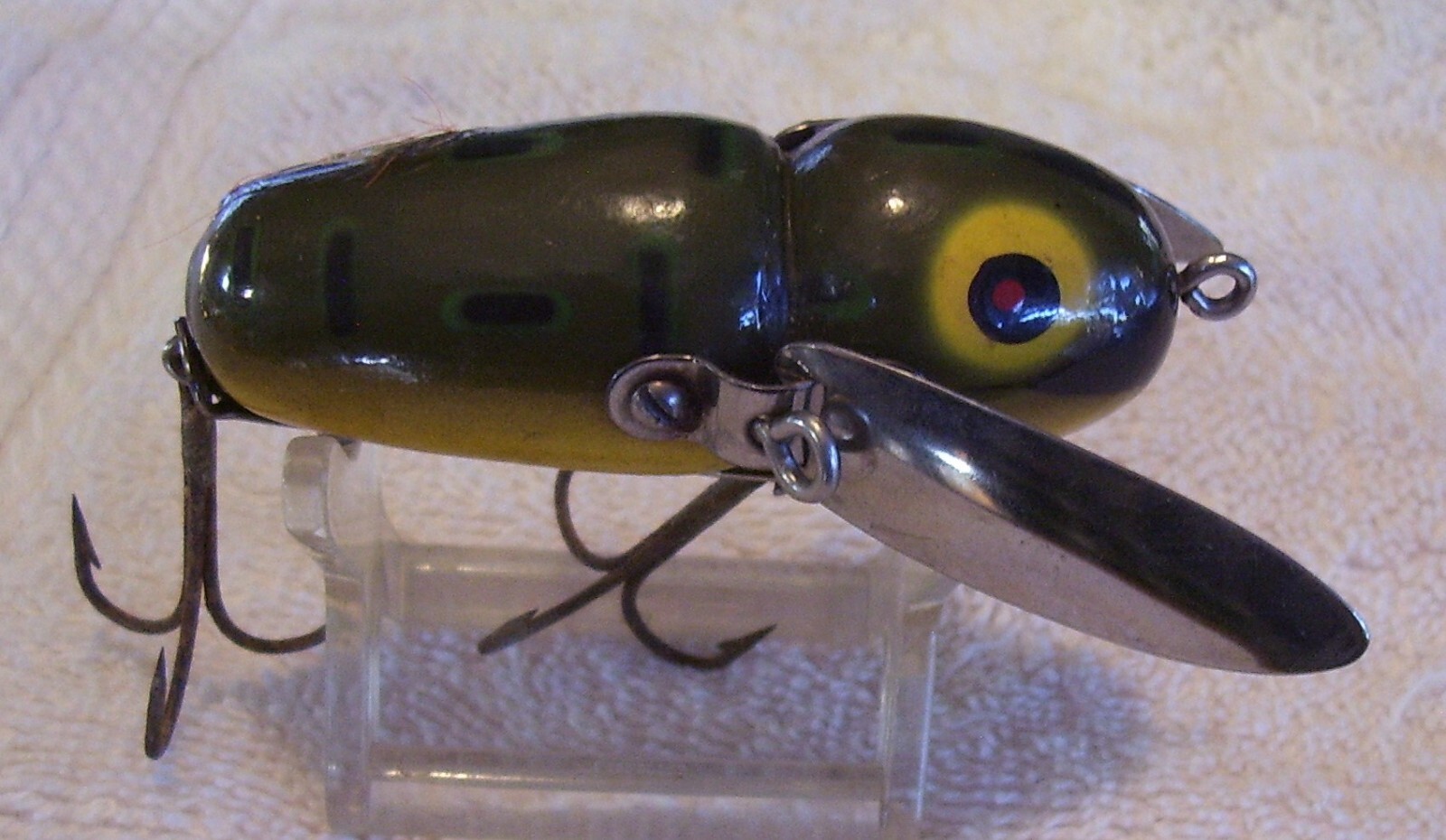 12123 VINTAGE HEDDON WOOD CRAZY CRAWLER LURE 2-5/8" OLD WARRIOR FROG | eBay