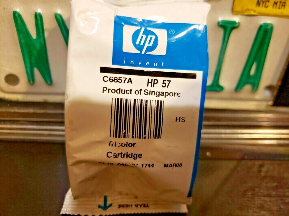 1x Genuine HP 57 Ink Cartridge NEW Sealed Photo Cartridge FREE SHIPPING ...