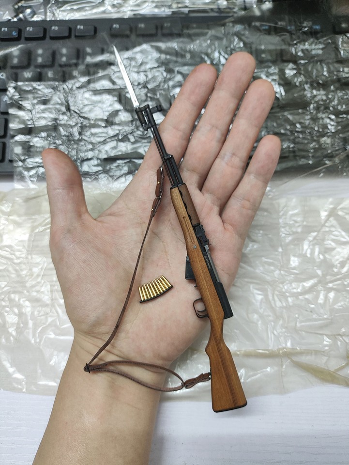 1/6 Handmade WWII SKS Wood Metal Chinese Type 56 Semi Auto Rifle Toy ...