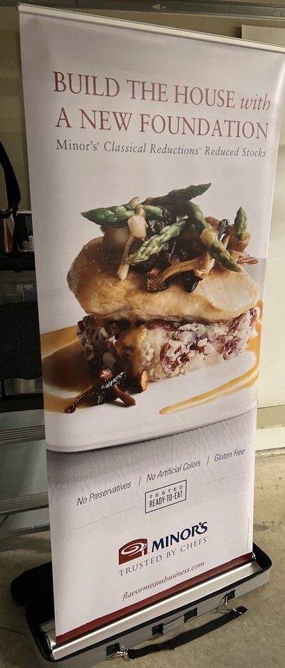 Aluminum 36” X 96" Retractable Roll Up Banner Stand Display QuickSilver ...