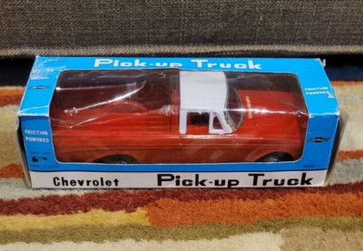 CHEVROLET PICK UP TRUCK tin friction MIB 1960s Trade Mark Japan promo ...