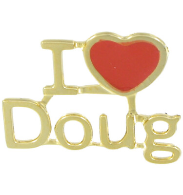 Vintage Circa 80s Lapel Name Pin I Love Doug "Doug" | eBay