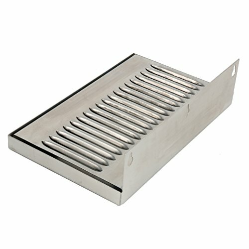 WALL MOUNT DRIP TRAY Draft Beer Stainless Steel Grate No Drain 10 Inch ...