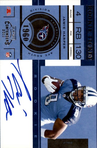 2011 Playoff Contenders #206A Jamie Harper RC Auto - ROOKIE CARD | eBay